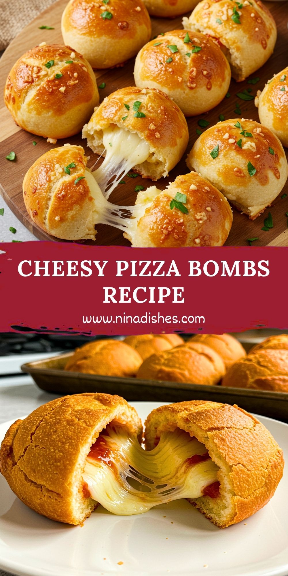 Cheesy Pizza Bombs
