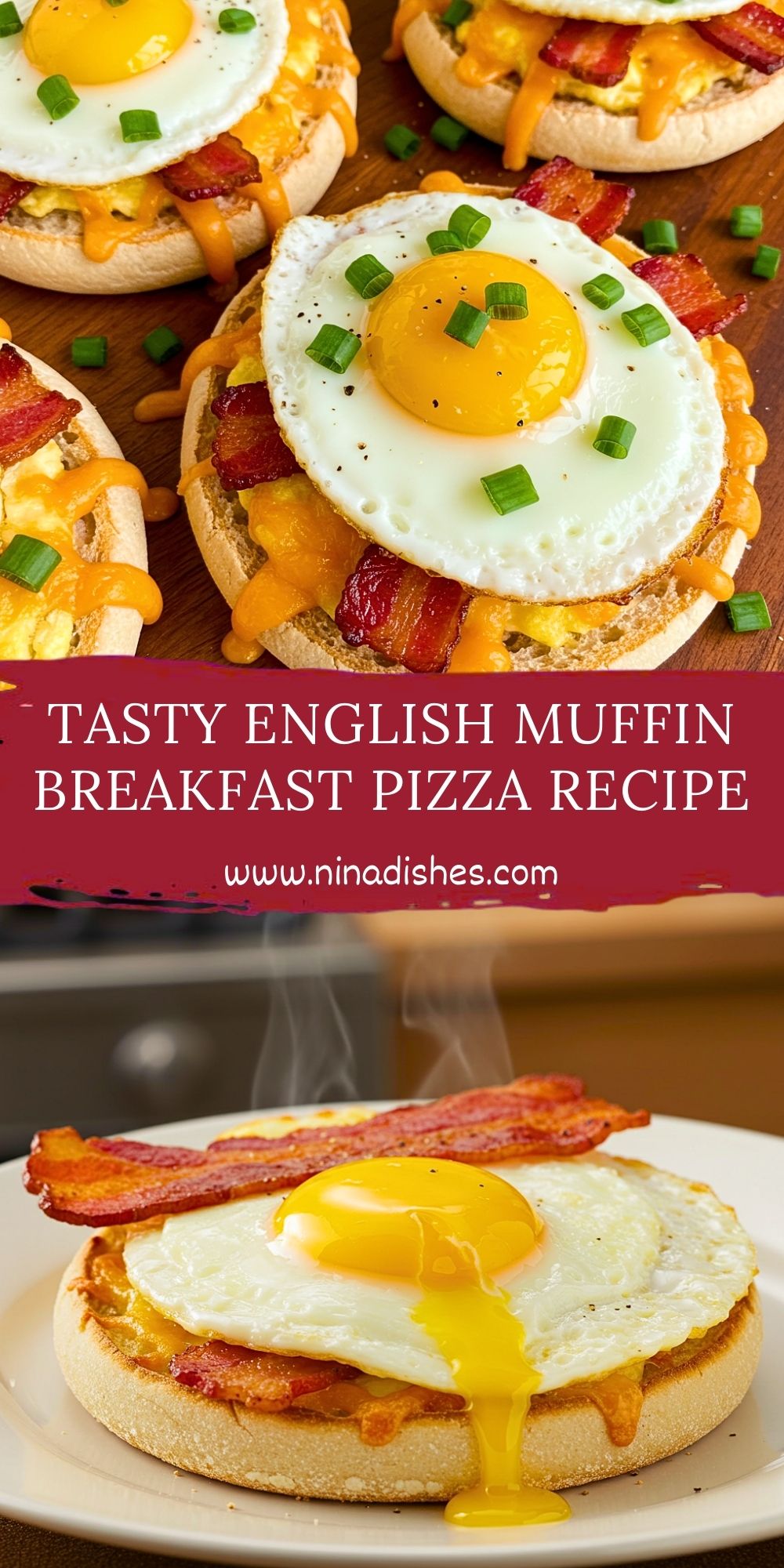 Tasty English Muffin Breakfast Pizza Recipe
