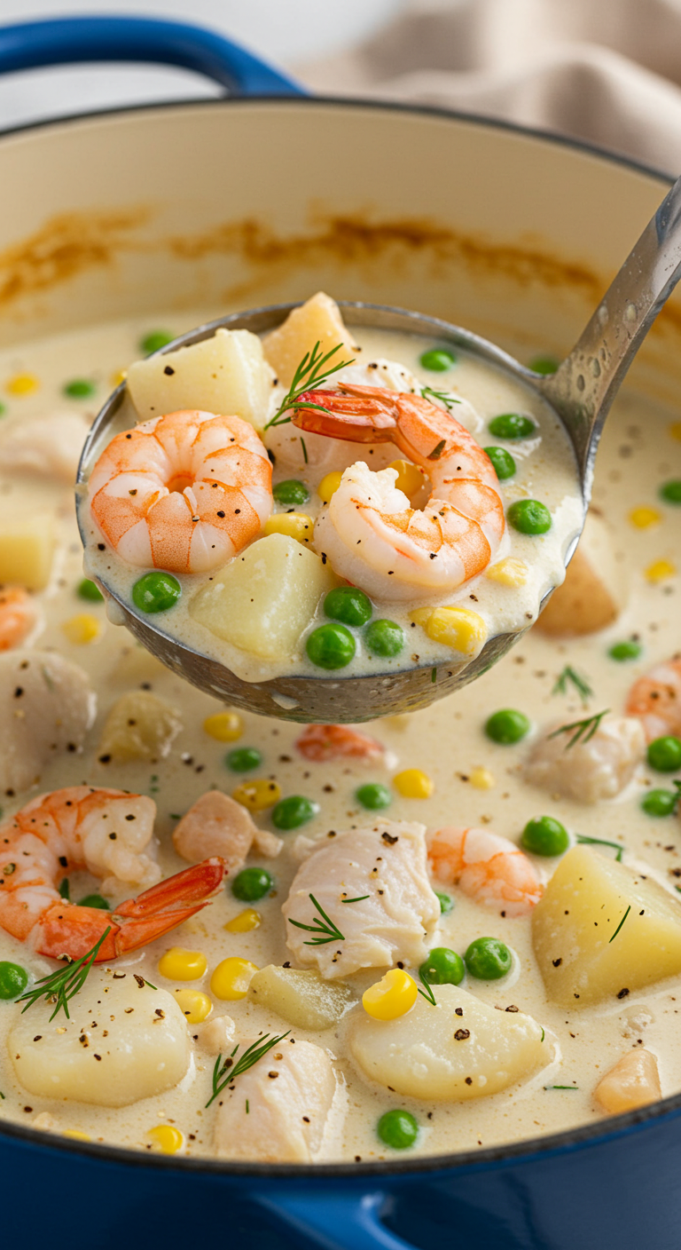 Thick and Creamy Seafood Chowder Recipe