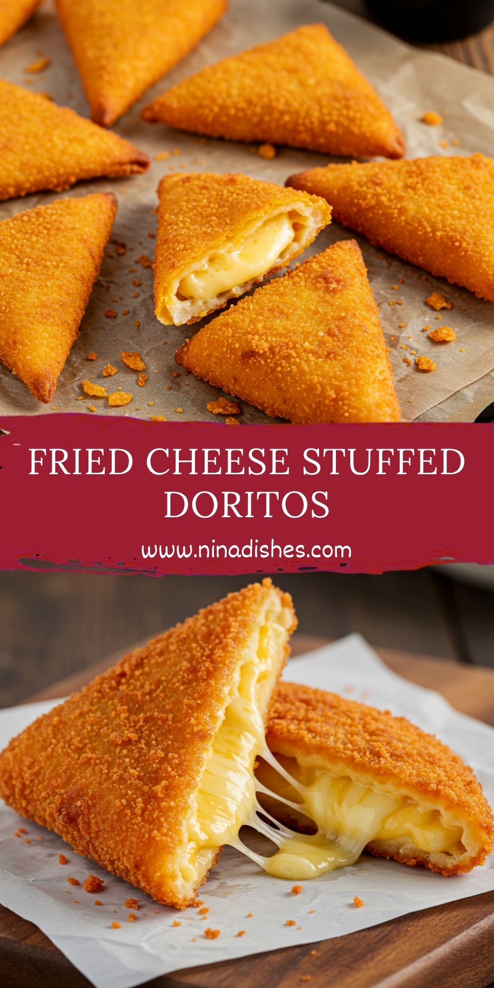 Fried Cheese Stuffed Doritos