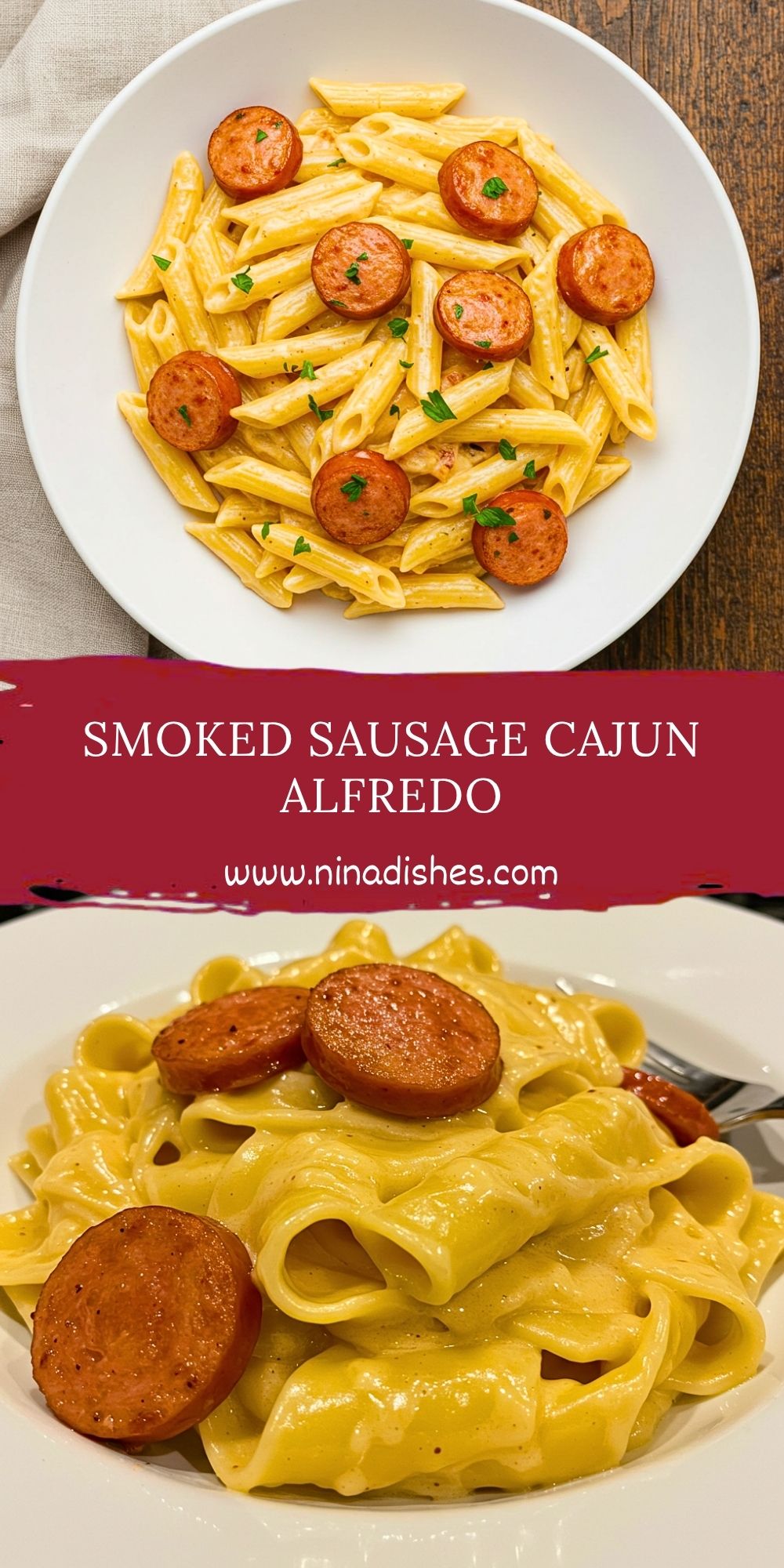 Smoked Sausage Cajun Alfredo