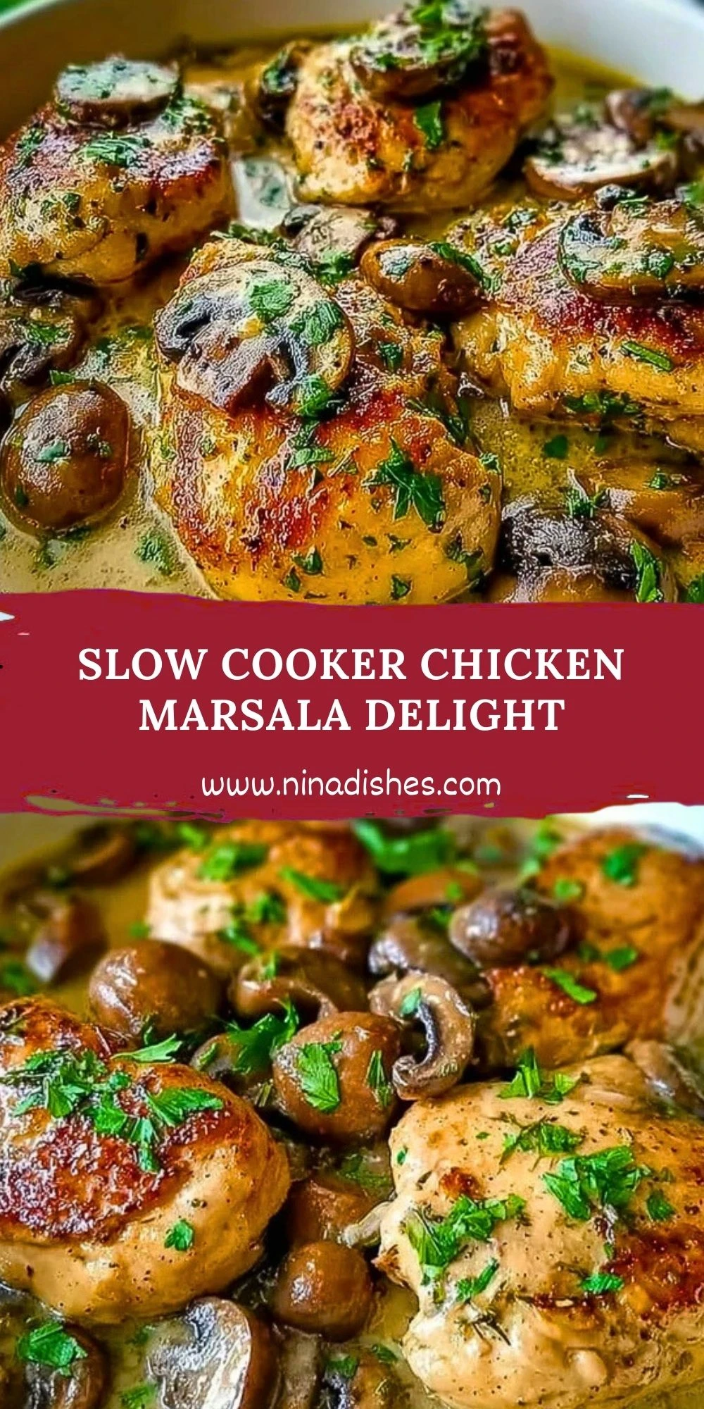 Slow Cooker Chicken Marsala Delight