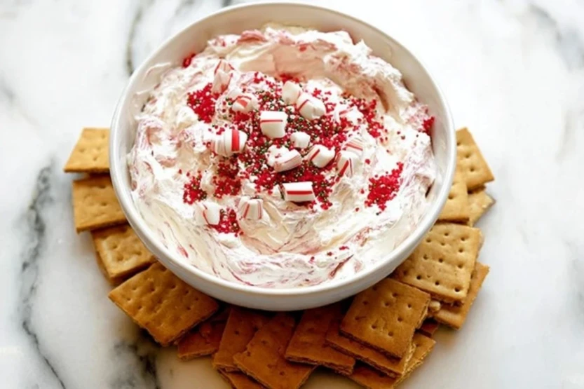Christmas Peppermint Fluff Dip