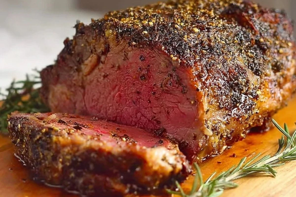 Easy Medium Rare Oven Roasted Prime Rib