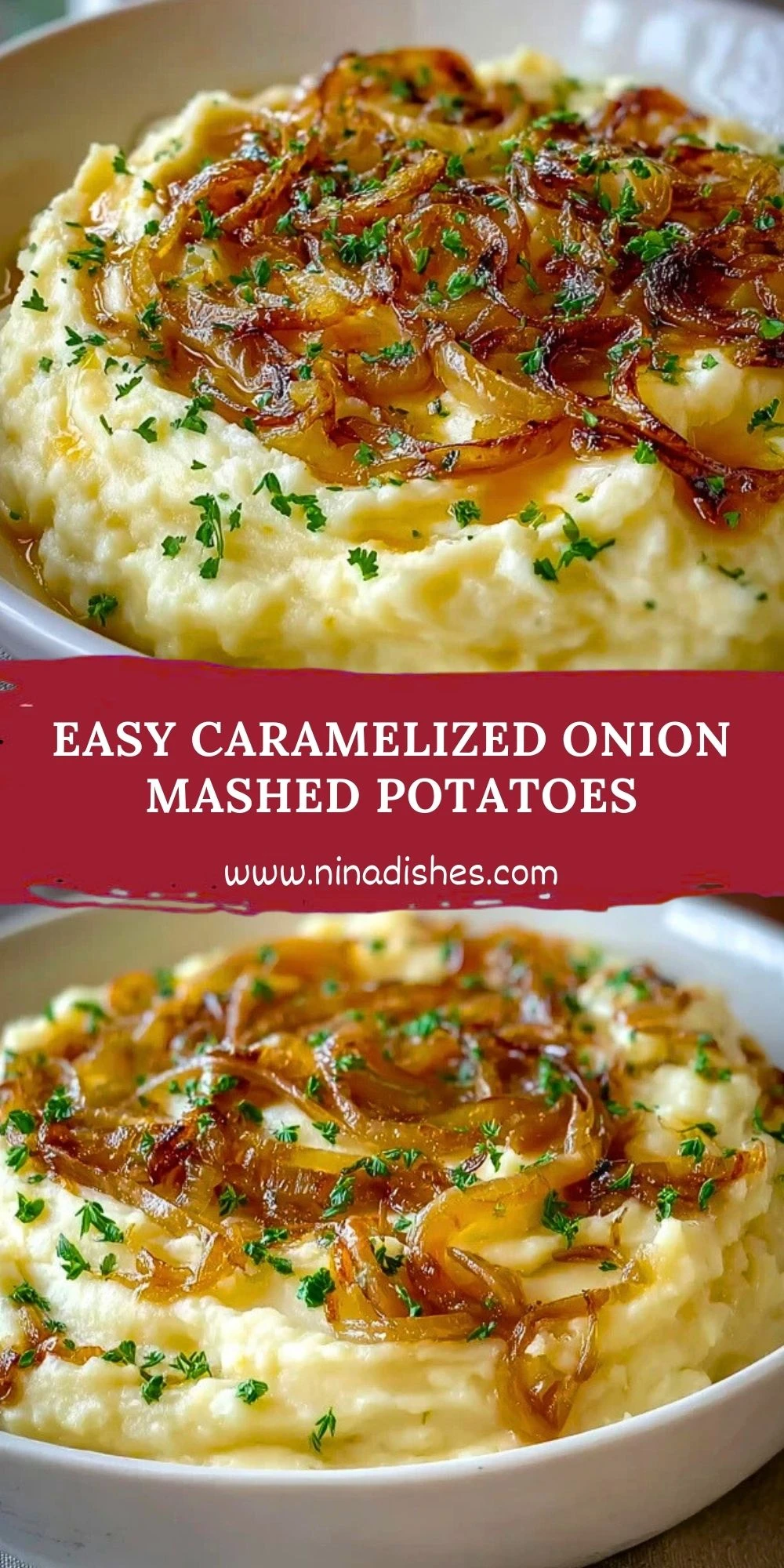 Easy Caramelized Onion Mashed Potatoes