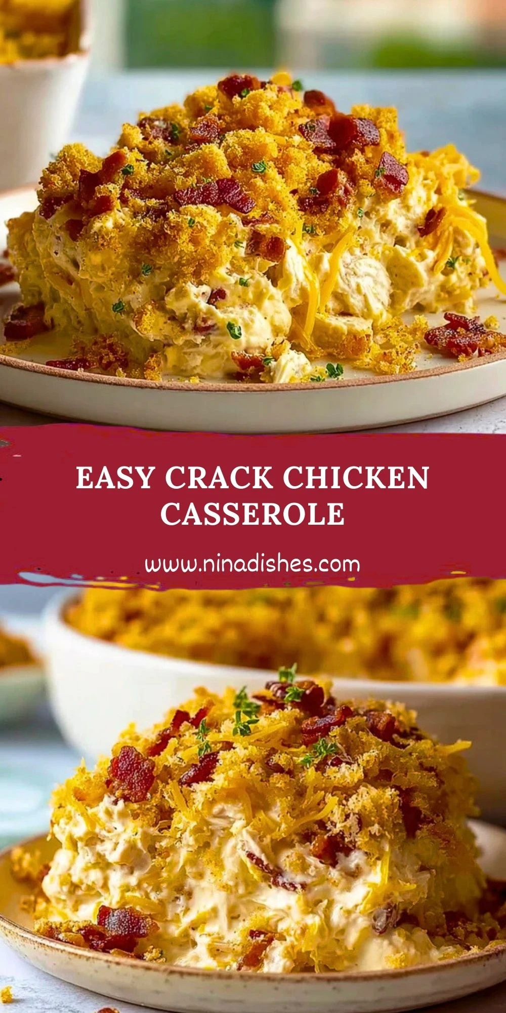 Easy Crack Chicken Casserole