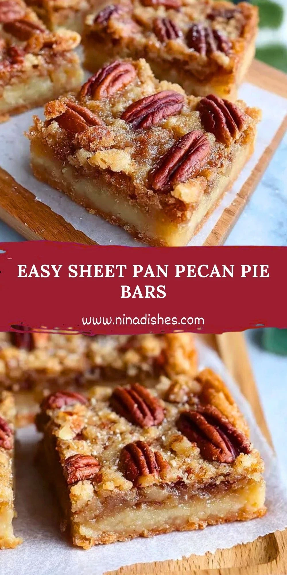 Easy Sheet Pan Pecan Pie Bars