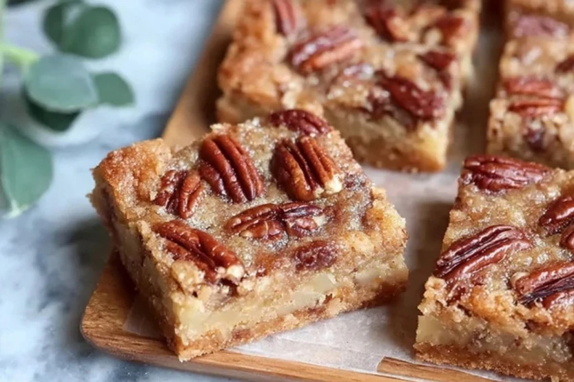 Easy Sheet Pan Pecan Pie Bars