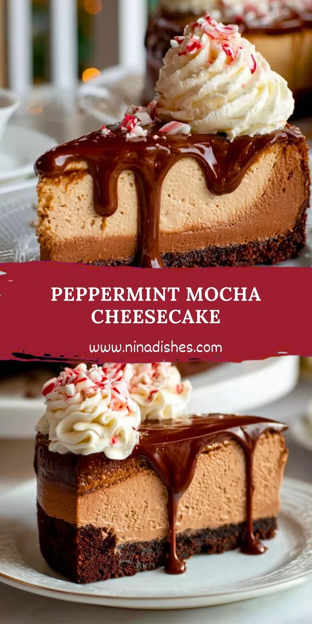 Peppermint Mocha Cheesecake