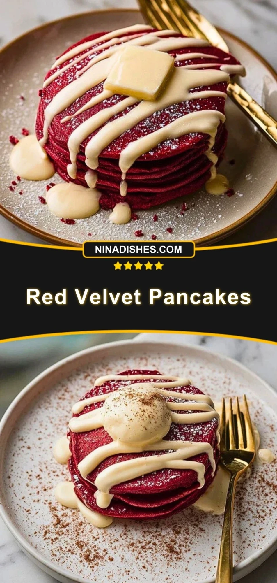 Red Velvet Pancakes